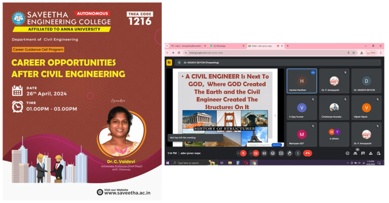 CAREER OPPORTUNITIES AFTER CIVIL ENGINEERING - Saveetha Engineering College