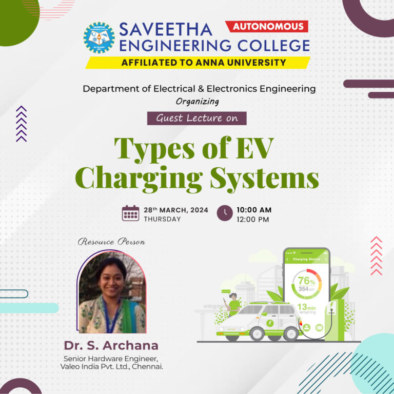 TYPES OF EV CHARGING SYSTEM - Saveetha Engineering College