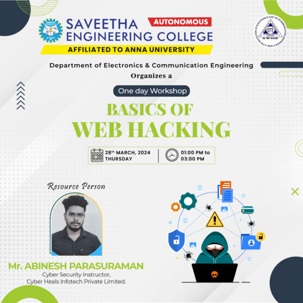 Basics of Web Hacking - Saveetha Engineering College